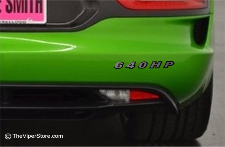 Dodge SRT Viper GTS (2013-2017) 3-D Raised Vinyl Emblem - The Viper Store