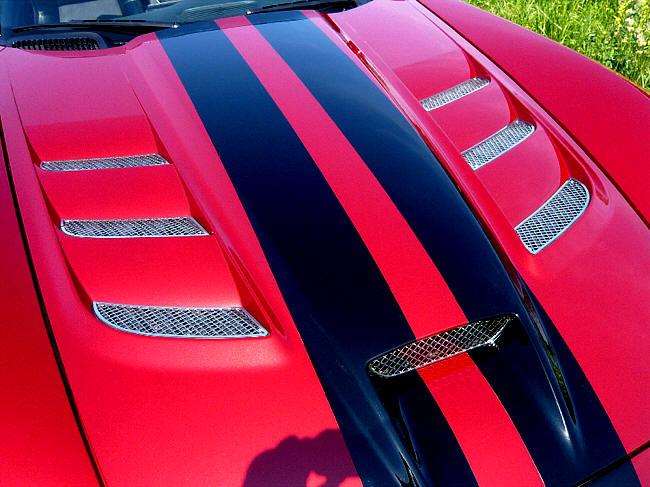 DODGE Viper SRT/10 (2008-10) Deluxe Hood Intake Laser Grille (For front ...