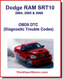 Dodge (including RAM SRT-10 2004-2006) OBII Codes Guide - The Viper Store